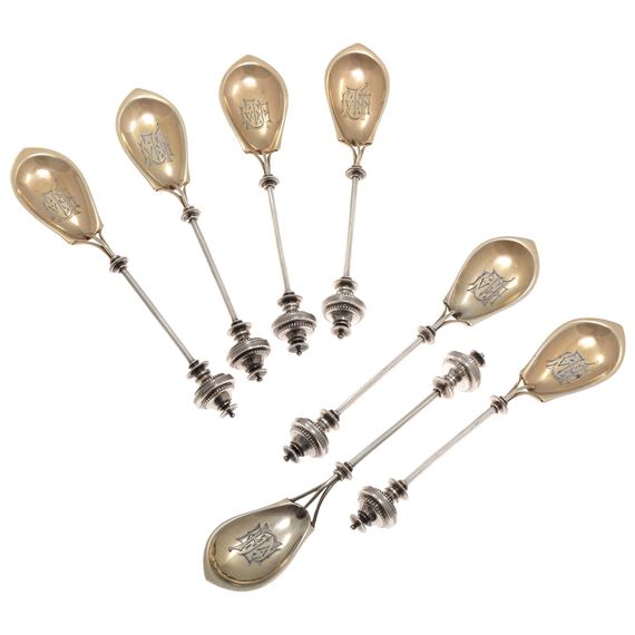 George Sharp | Victorian Era Sterling Sugar Spoons Likely by George ...