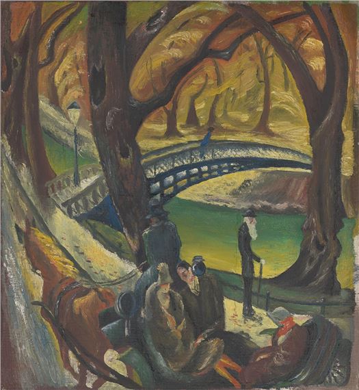 Albert Birkle | Portrait of Else with Scarf and Hat (1926) | MutualArt