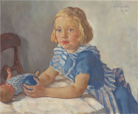 Lotte Laserstein | The Artist's Mother, Meta Laserstein (1921) | MutualArt