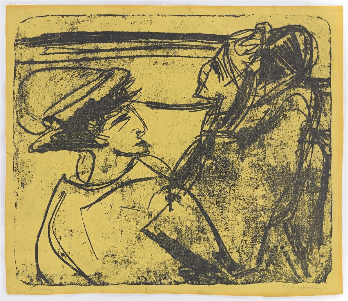 Ernst Ludwig Kirchner | Zwei Frauen in einem Boot (1912) | MutualArt