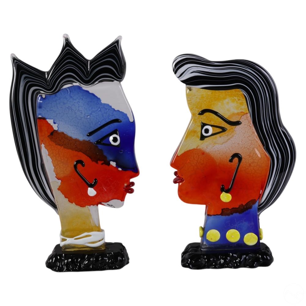 Mario Badioli | Pair Murano Glass Sculptures | MutualArt