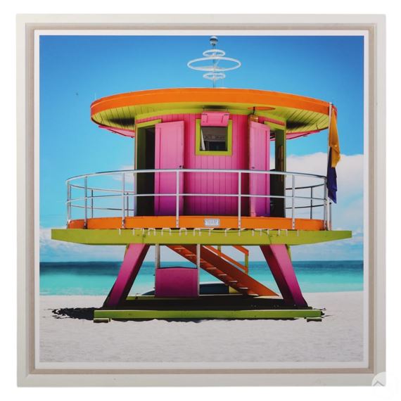 Martin Trowbridge | 20C. Pink Lifeguard Tower | MutualArt