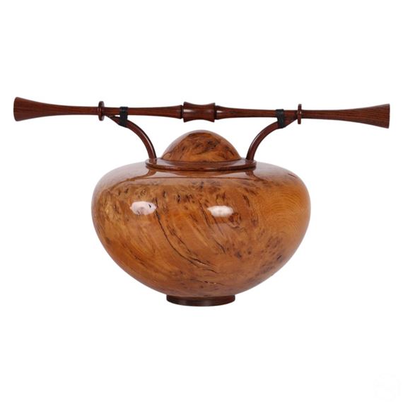 Matthew Hatala | Lacquered Wooden Urn Vessel | MutualArt