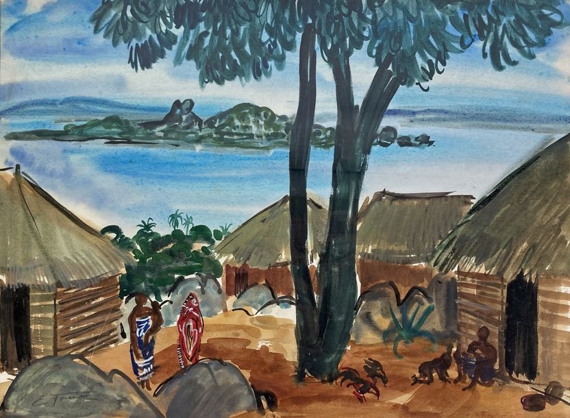 Elisabeth Faure | Seaside village in Madagascar | MutualArt