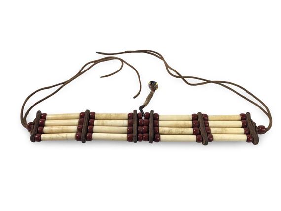 Unknown | Native American 4 Row Bone Tribal Necklace | MutualArt