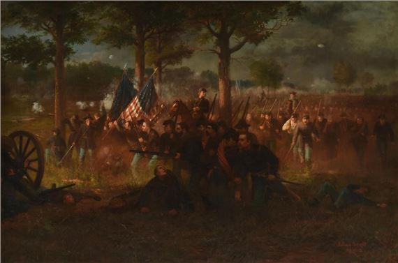 Julian Scott | Vermont Division at Battle of Chancellorsville, (1872 ...