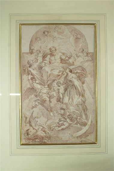 Pierre Lacour | Projet pour un tableau d'autel : La Vierge présentant l ...