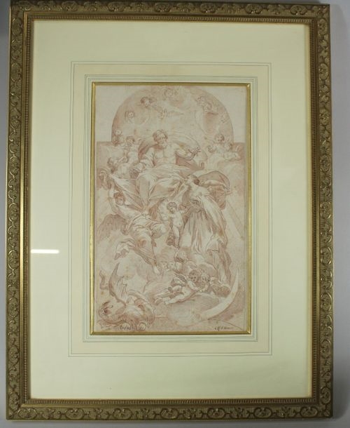 Pierre Lacour | Projet pour un tableau d'autel : La Vierge présentant l ...