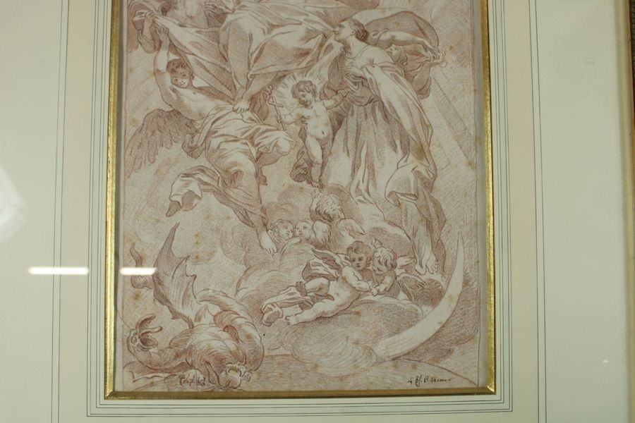 Pierre Lacour | Projet pour un tableau d'autel : La Vierge présentant l ...
