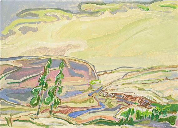 William Duma | Untitled - Landscape in Green | MutualArt