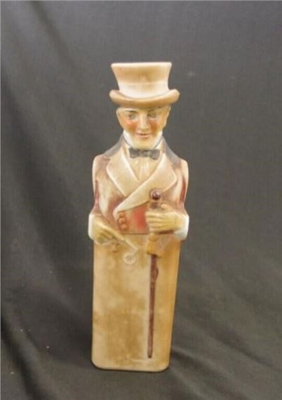 Johnnie Walker | Vintage milk glass Johnnie Walker bottle | MutualArt