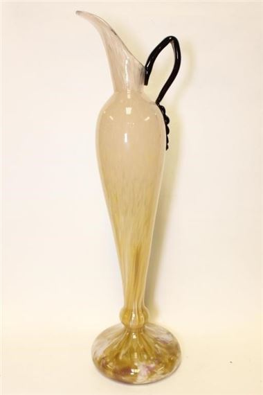 Charles Schneider | Charles Schneider skinny Glass Pitcher (1881) | MutualArt