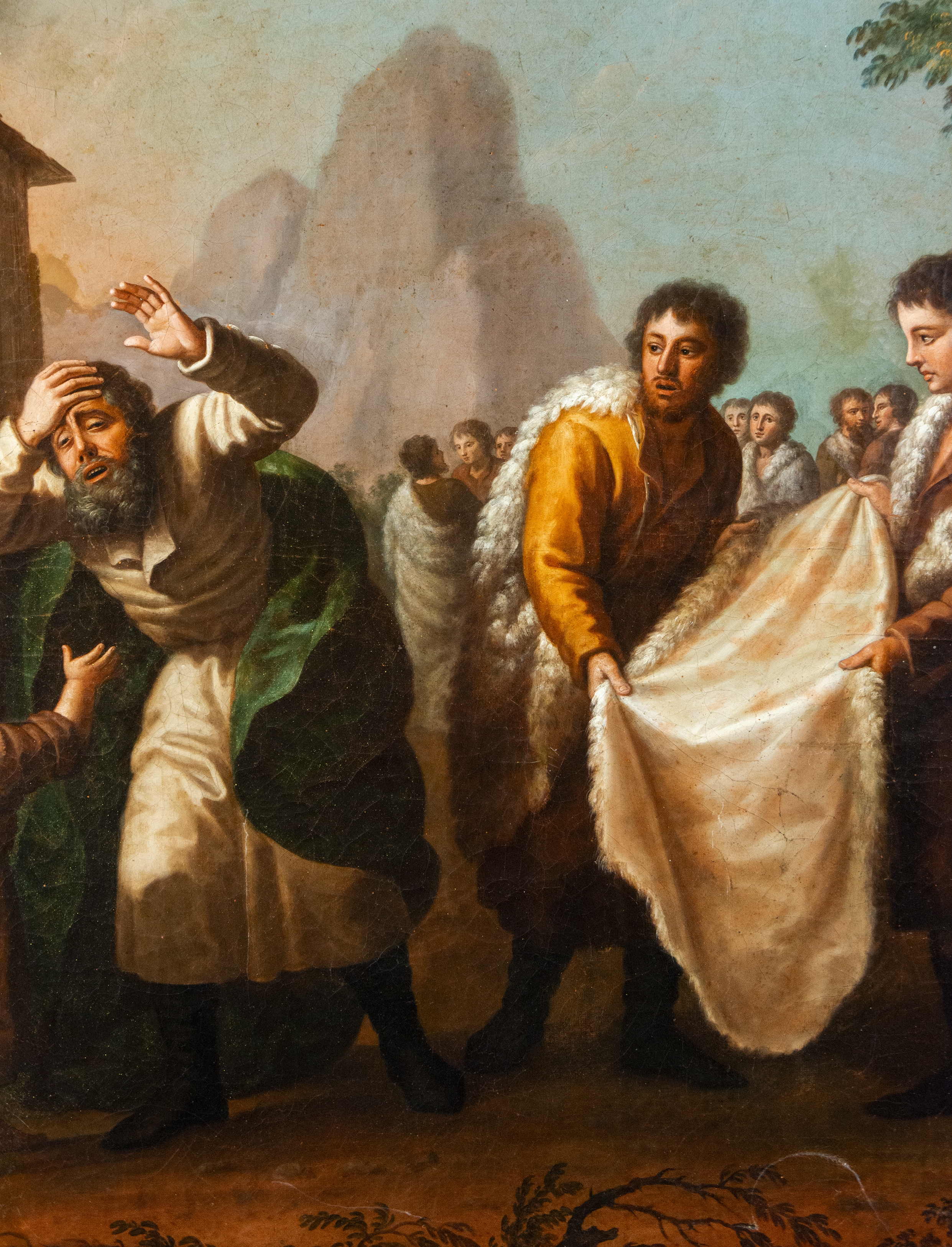 Zacarias González Velázquez | Hombres arrebatando el Manto a un Judío ...