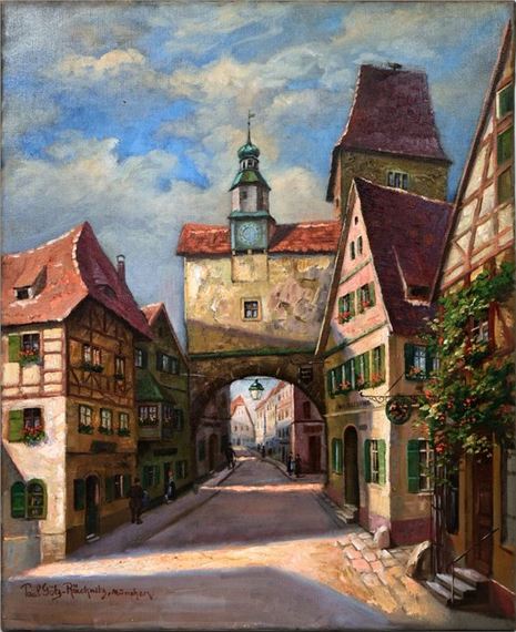 Paul Götz-Räcknitz | View of Rothenburg | MutualArt