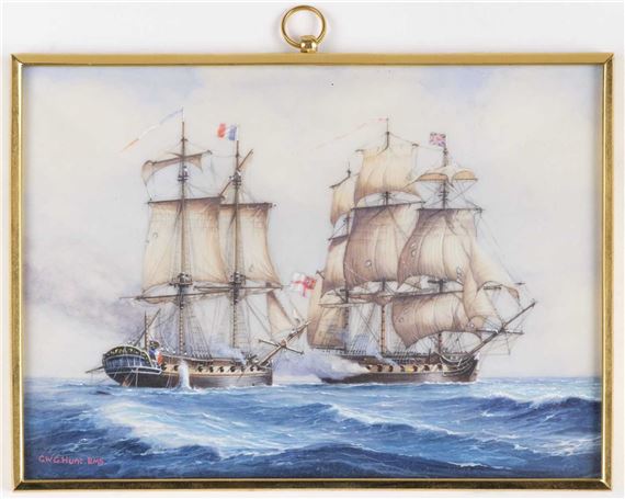 Geoff Hunt | Napoleonic Naval Engagement | MutualArt