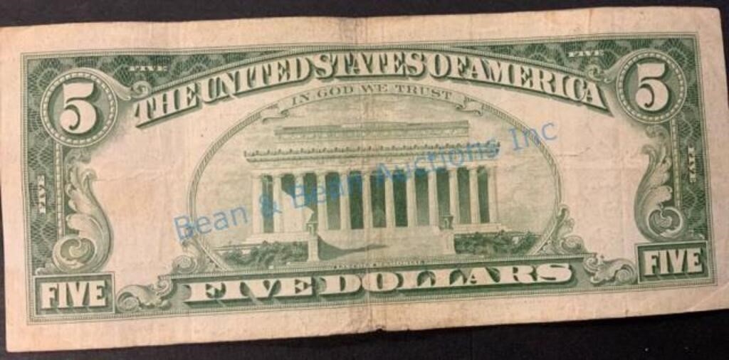 Abraham Lincoln | 1963 Five Dollar United States Note (1963) | MutualArt