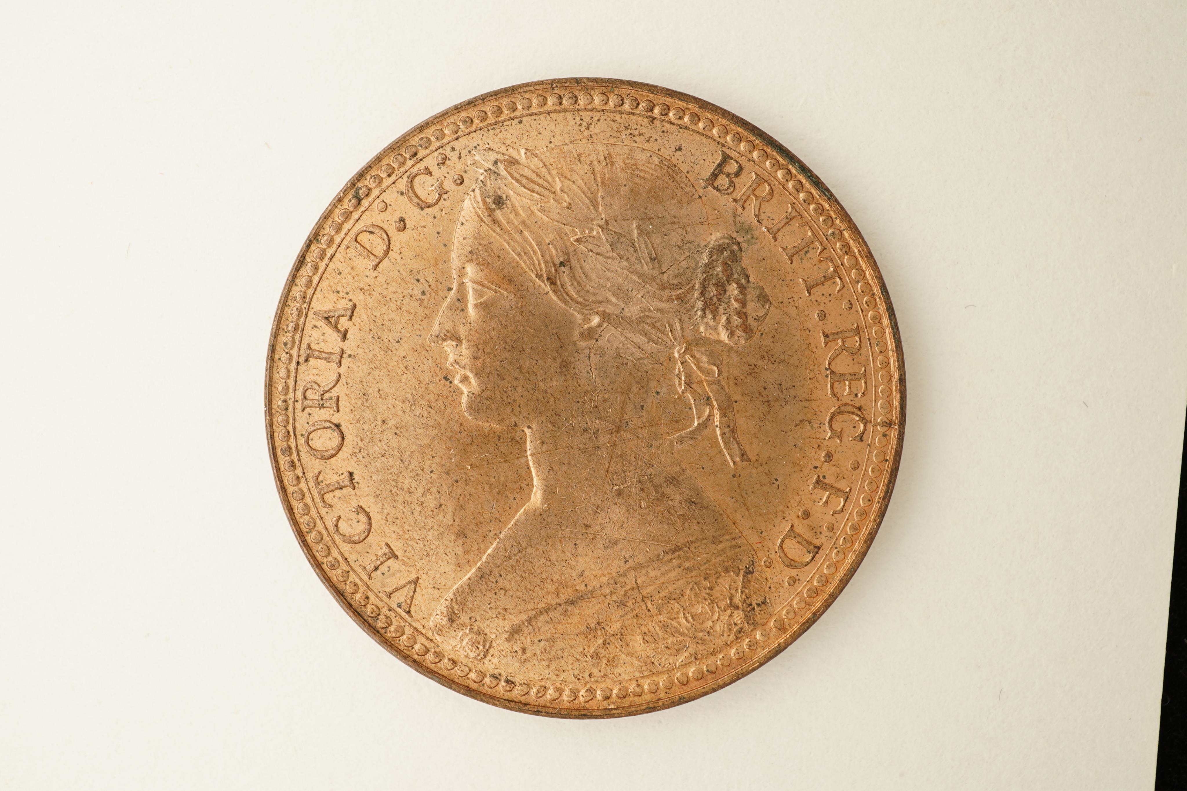 Penny | British coins, Victoria, bronze penny, 1860, zero of date set ...