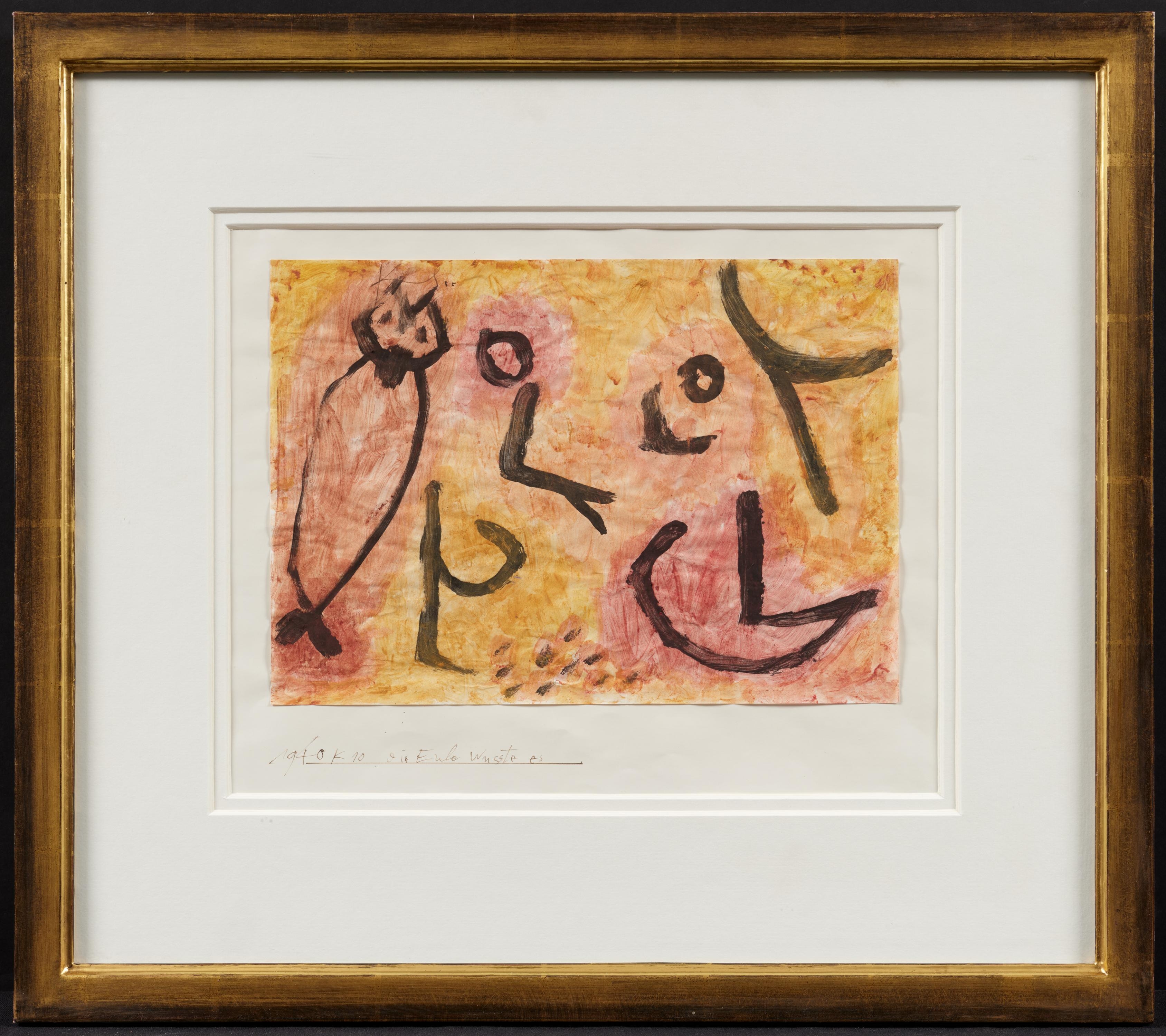 Paul Klee | Die Eule wusste es (1940) | MutualArt