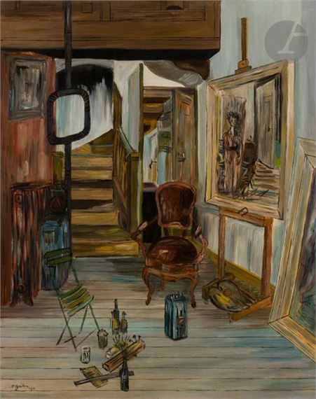 Francis Gruber | Interior of a studio, 1942 (1989) | MutualArt