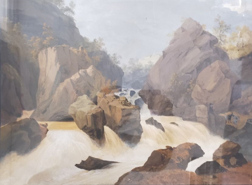 Jean-Antoine Linck | Chute de l'Orbe (1808) | MutualArt