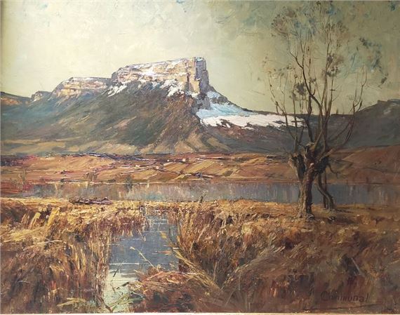 Joseph Victor Communal | Le Granier depuis le lac Saint-André. | MutualArt