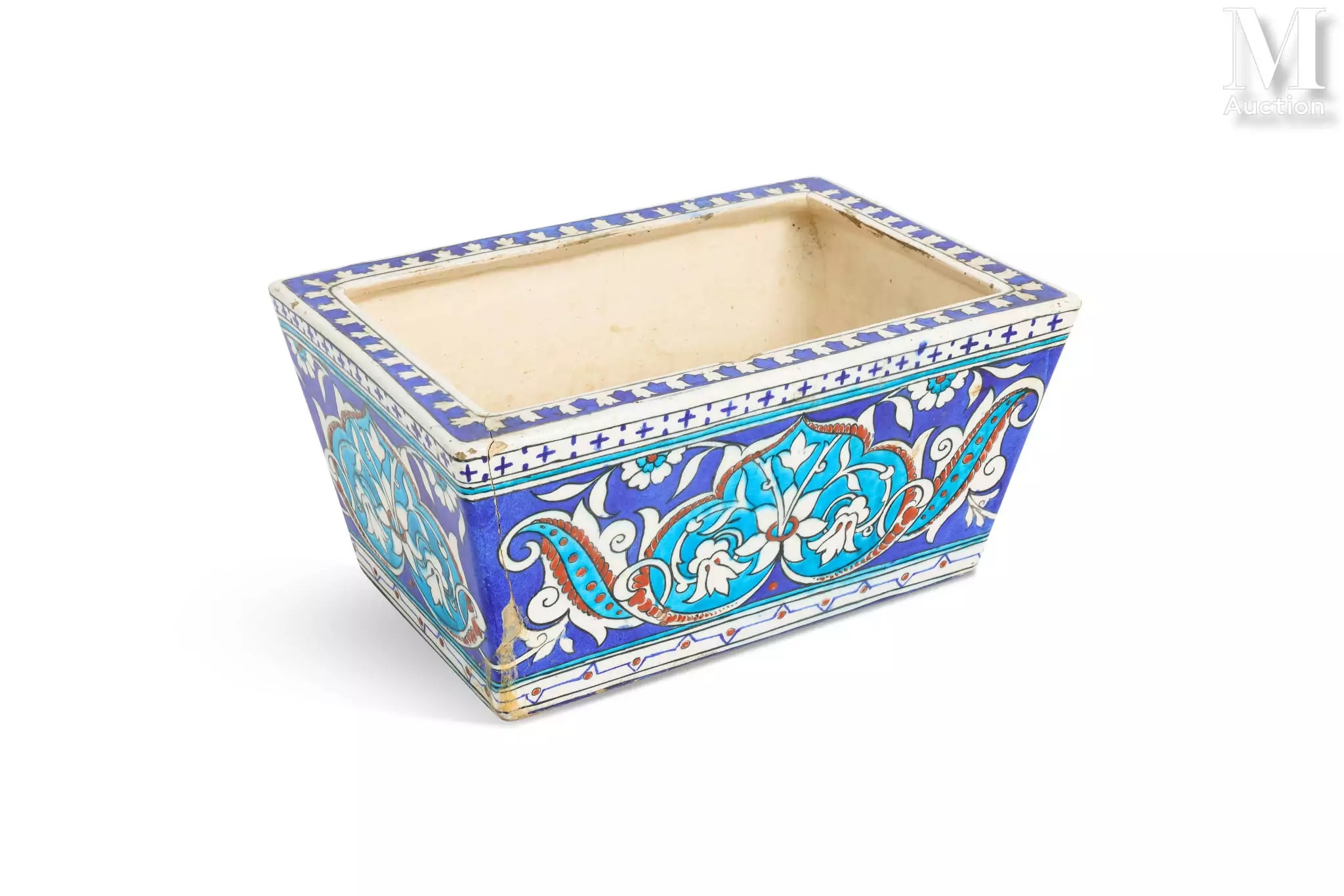 Joseph-Theodore Deck | Jardinière en faïence émaillée | MutualArt