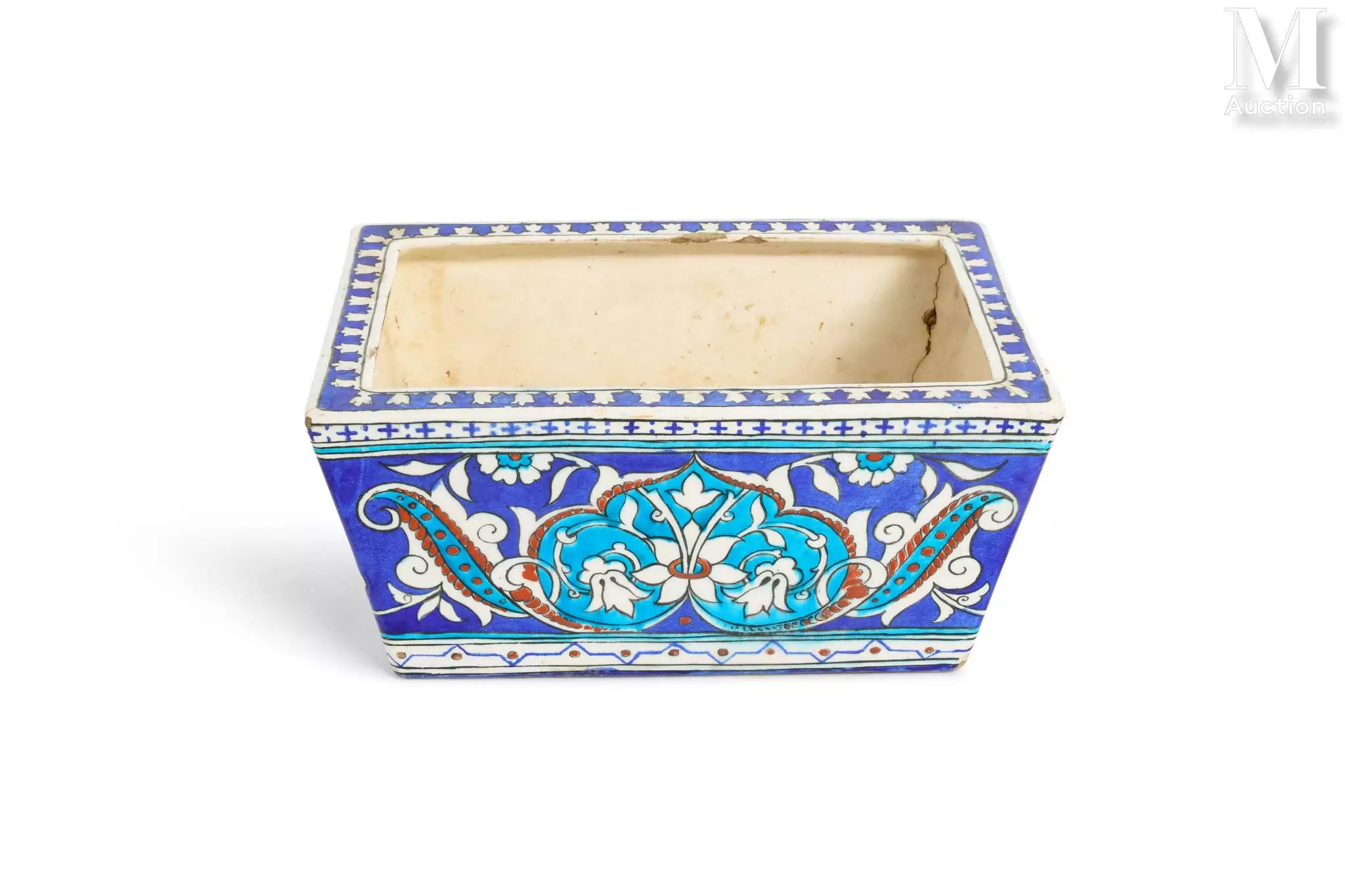 Joseph-Theodore Deck | Jardinière en faïence émaillée | MutualArt