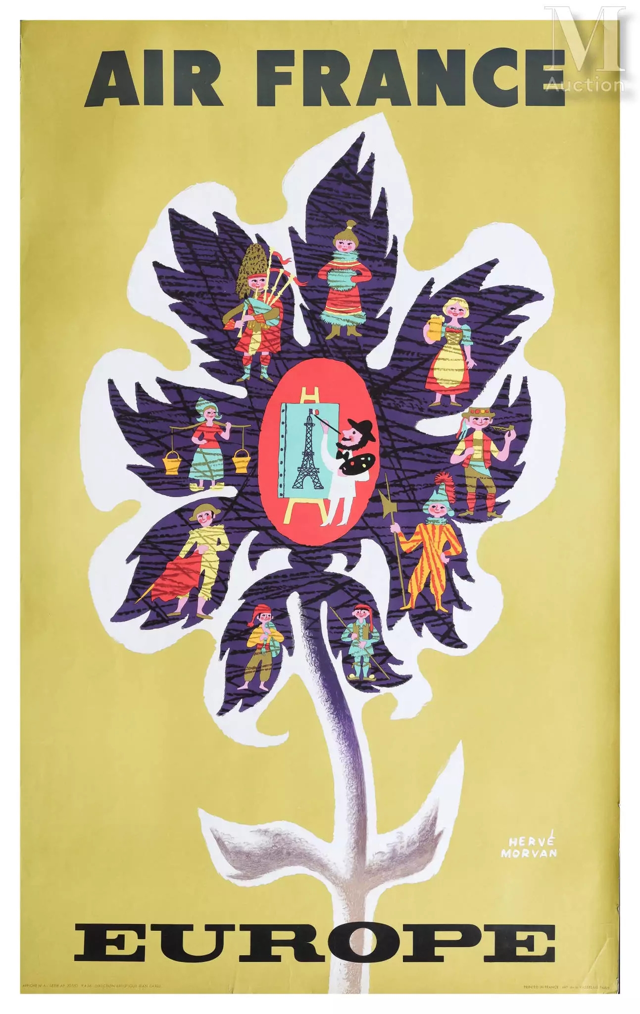 Hervé Morvan | Air France pour les destinations en Europe, | MutualArt