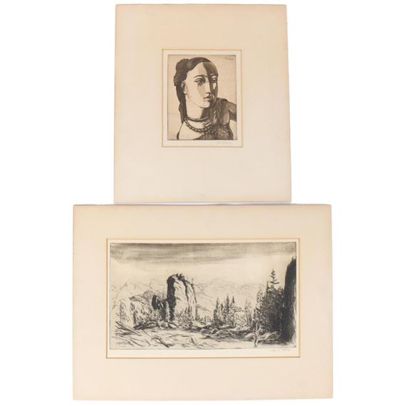 Frederic Taubes | female portrait / mountain landscape | MutualArt