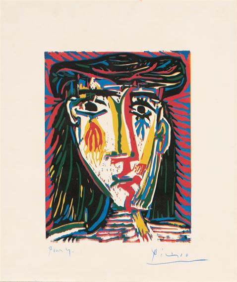 Pablo Picasso | Femme au chapeau, 1962 (1881) | MutualArt