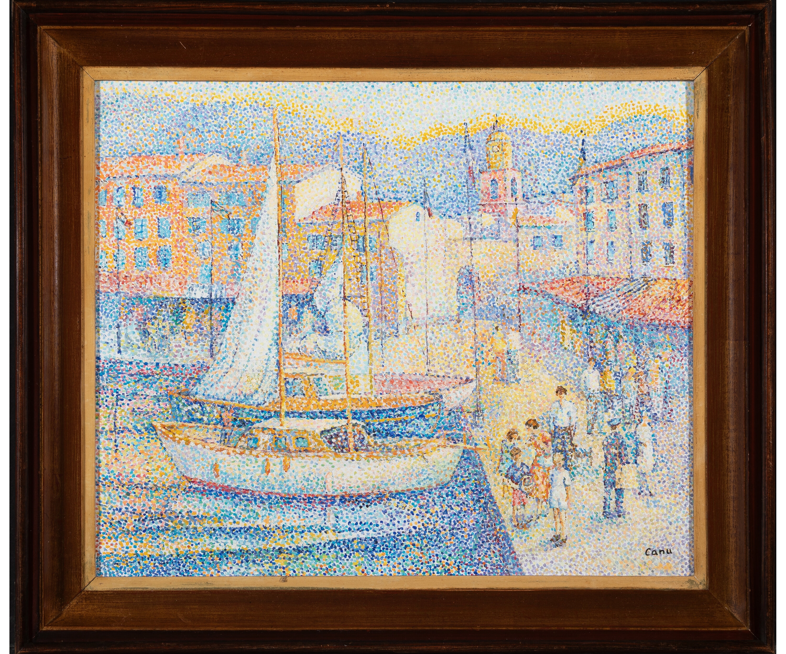 Yvonne Canu | Le port, Saint Tropez | MutualArt
