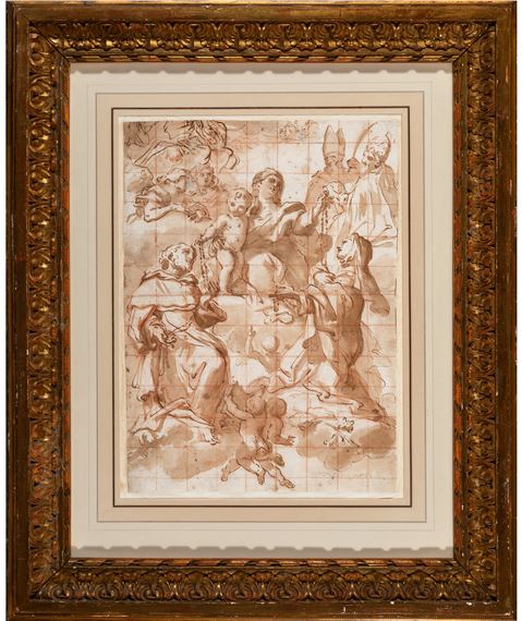 Giovanni Andrea Carlone | Madonna of the Rosary with Saints | MutualArt