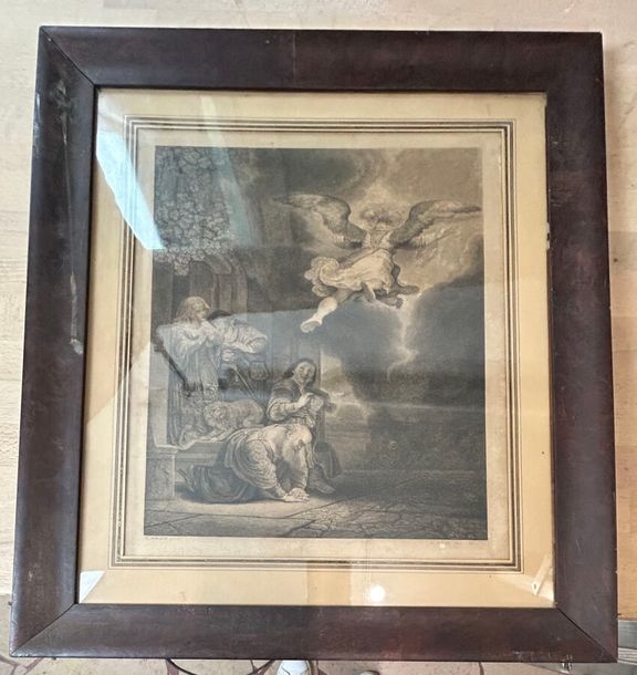 Georges Malbeste | The Angel Raphael Leaving Tobbie and His Family ...