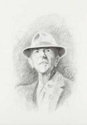 Ole Aakjær | Portrait of Leonard Cohen (2014) | MutualArt