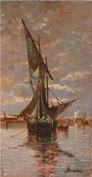 Antonietta Brandeis | Barconi in laguna | MutualArt