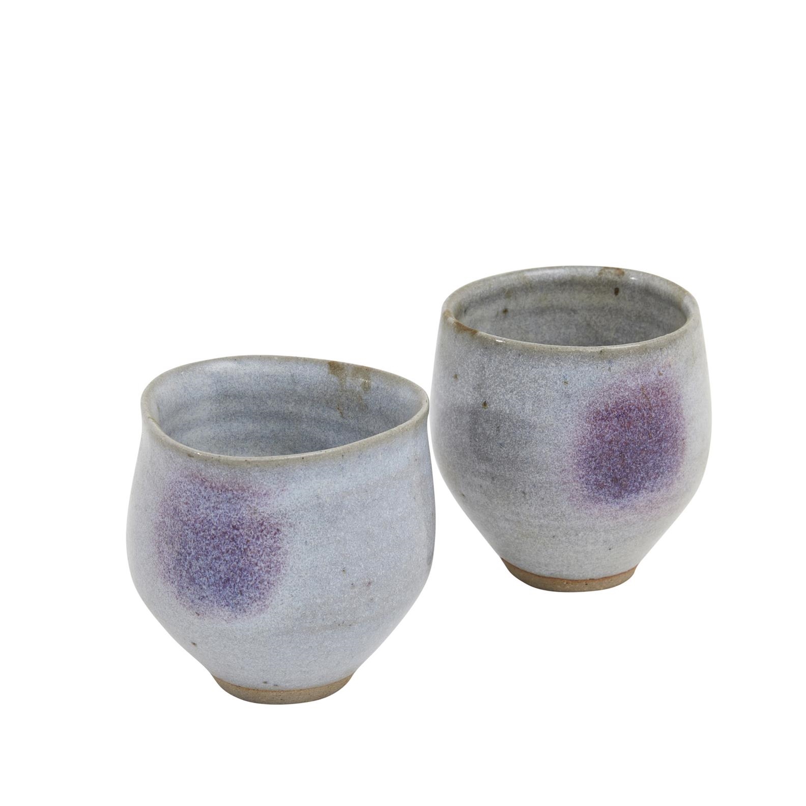 Shigeo Shiga | TWO JUN WARE CUPS | MutualArt