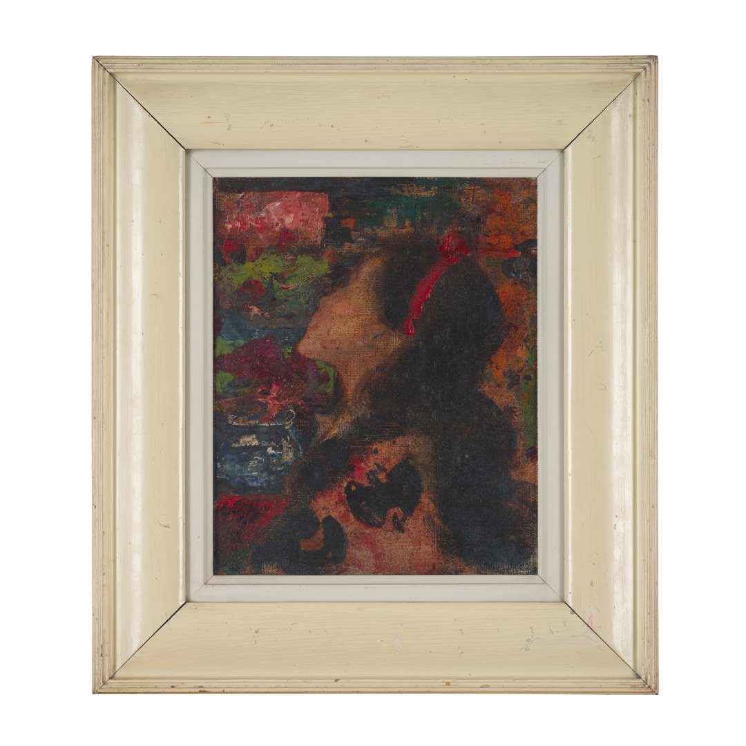Edward Atkinson Hornel | GIRL BY A WINDOW (1896) | MutualArt