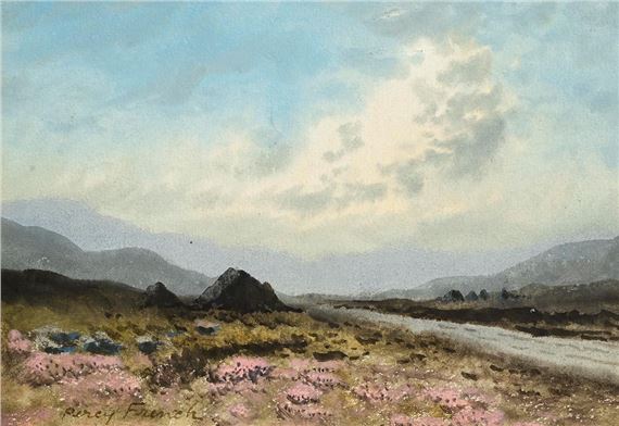 William Percy French | Turf Stacks in the Bog | MutualArt