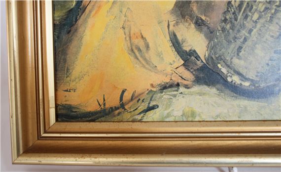 Robert Van Cleef | Mid century Robert Van Cleef THE BASKET WEAVER print ...