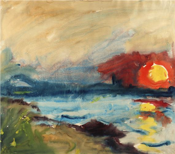 Fritz Ketz | Sonnenuntergang am Limfjord | MutualArt