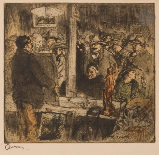 Armand Coussens | The Auction (1920) | MutualArt