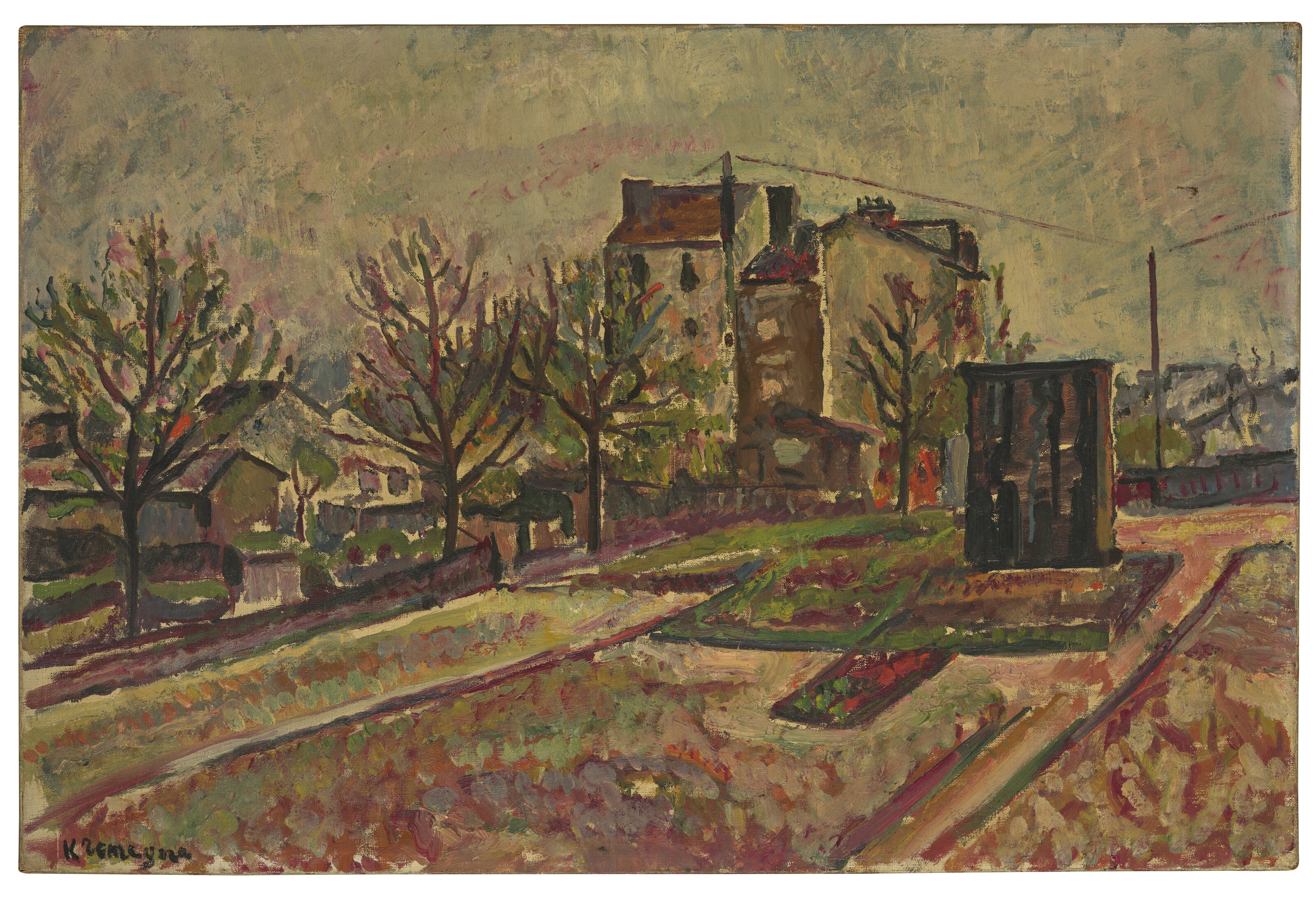 Pinchus Krémègne | Vue de village | MutualArt