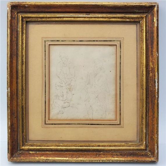 Pierre-Jacques Volaire | Three Seated Men | MutualArt