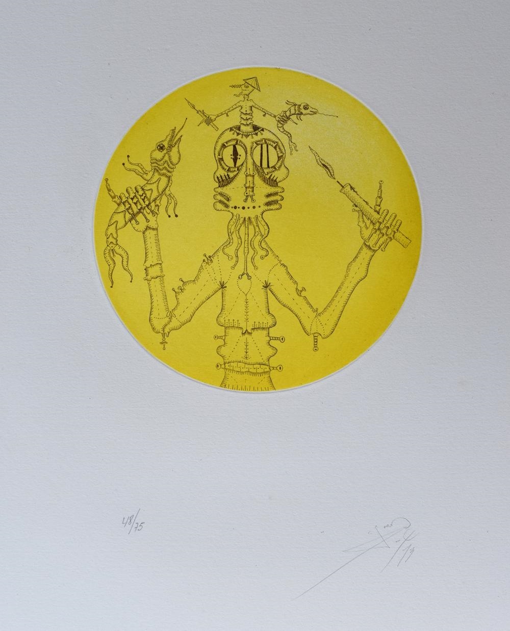 Joan Ponç i Bonet | Joan Ponc 1973 Etching Esquitx Signed Numbered ...