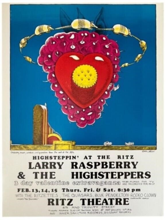 Jim Franklin | Ritz Theatre Larry Raspberry Poster Jim Franklin | MutualArt