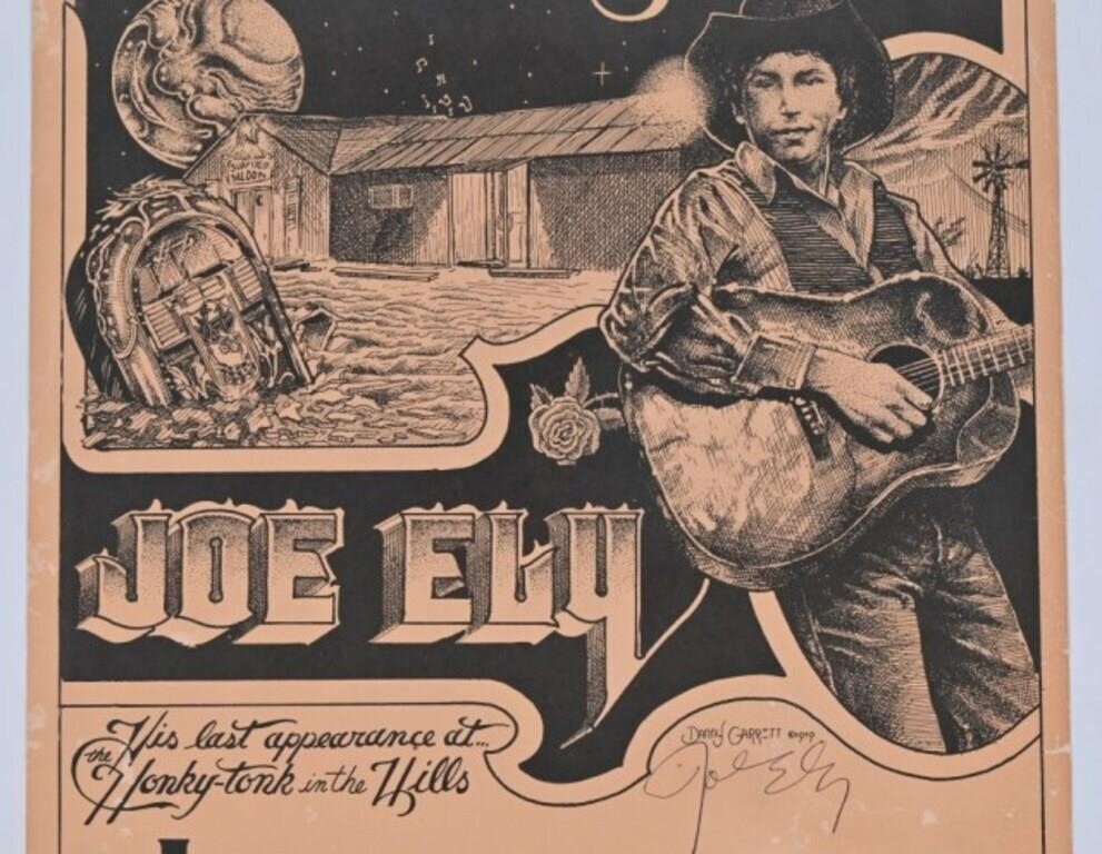 Danny Garrett | Soap Creek Saloon Joe Ely Poster, Signed (1979) | MutualArt