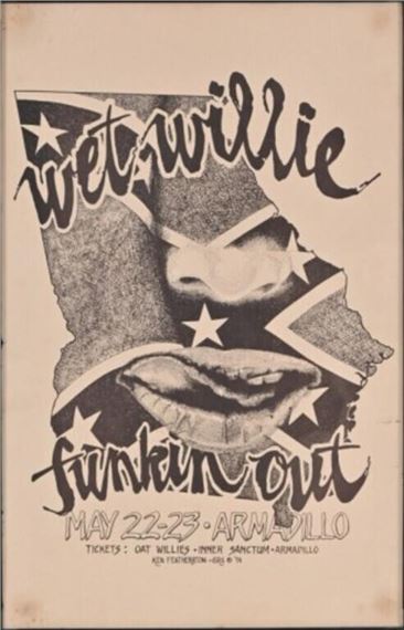 Ken Featherston | AWHQ Wet Willie Poster by Ken Featherston 1974 (1974 ...