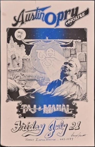 Danny Garrett | Austin Opry House Taj Mahal Poster, Signed | MutualArt