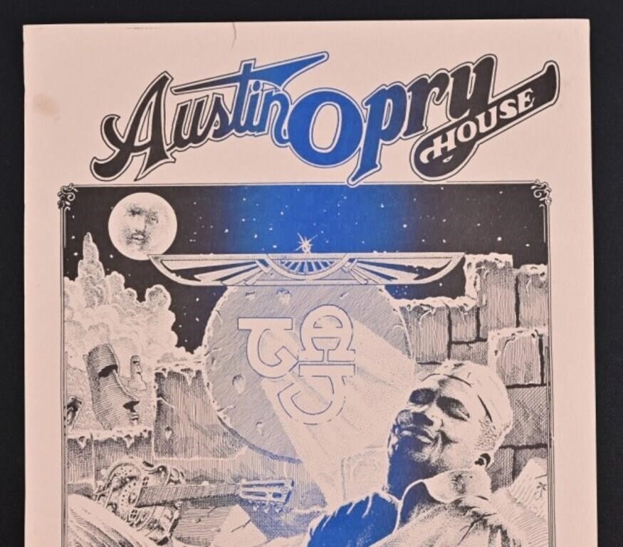 Danny Garrett | Austin Opry House Taj Mahal Poster, Signed | MutualArt