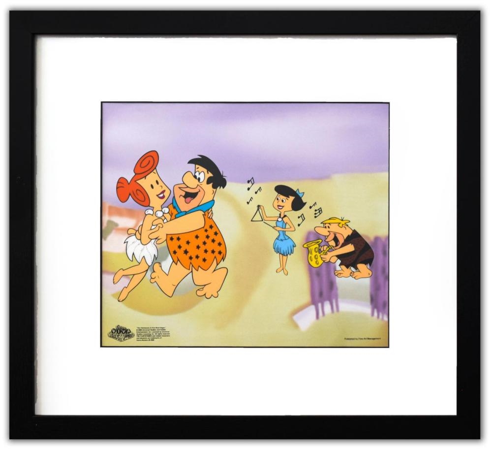 Hanna Barbera | HANNA-BARBERA- Sericel Flintstones Jam Session | MutualArt